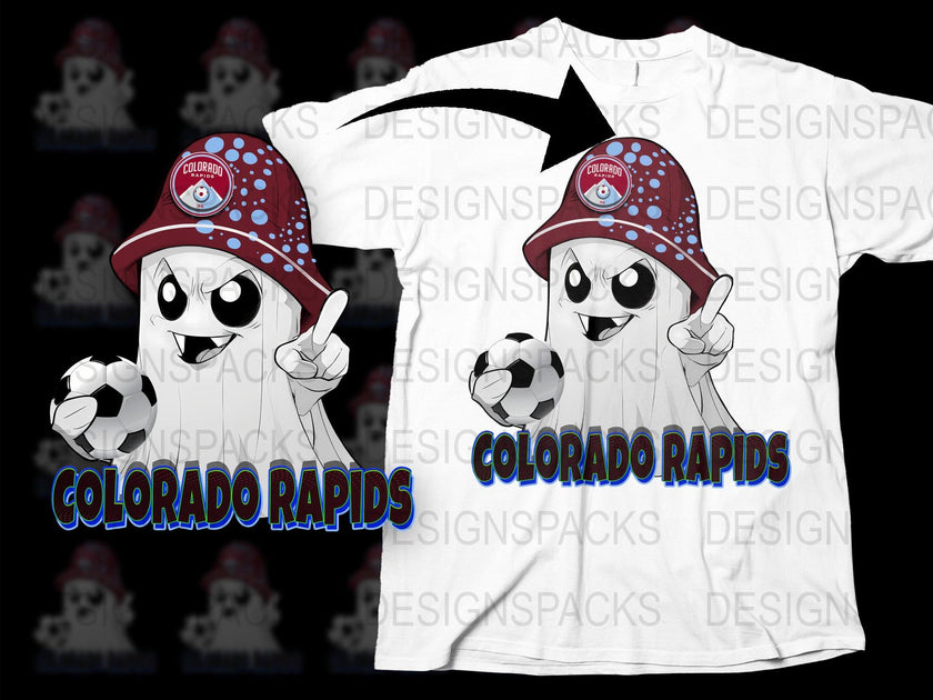 Animated Colorado Rapids Ghost Mascot Png Digital Download