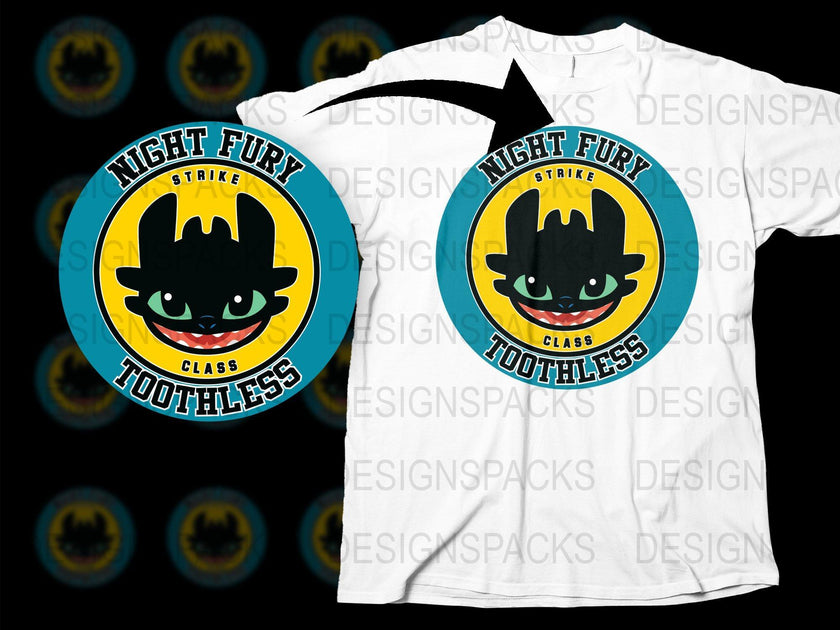 Night Fury Toothless Strike Class Png Digital Download