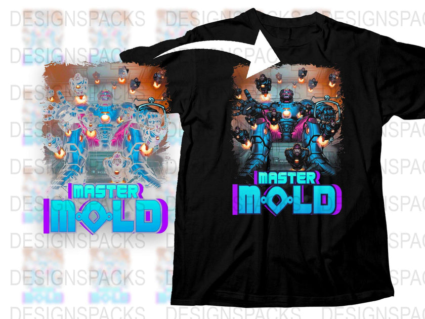 Master Mold Mighty Sentinel Design Png Digital Download