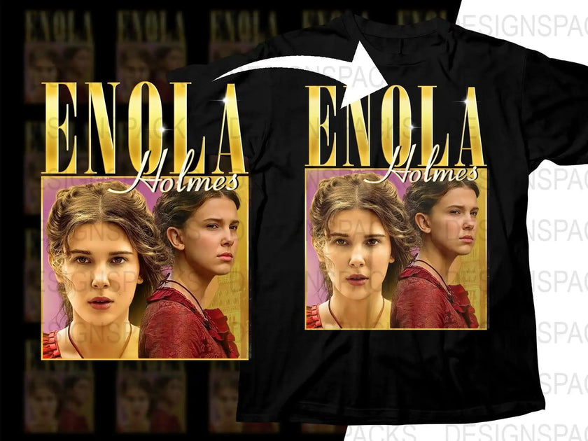 Enola Holmes Inspired Unique Bootleg Movie Png Digital Download