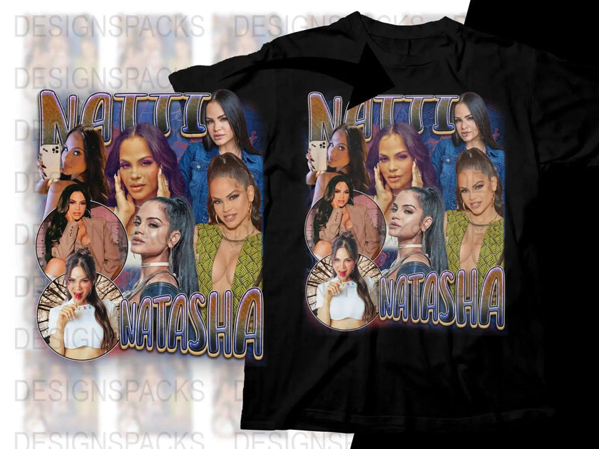 Exclusive Natti Natasha Bootleg Trendy Graphic Png Digital Download