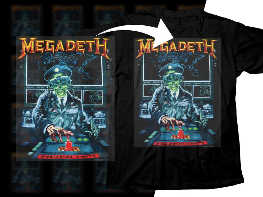 Megadeth Band Nuclear Launch Rock Png Halftone Digital Download