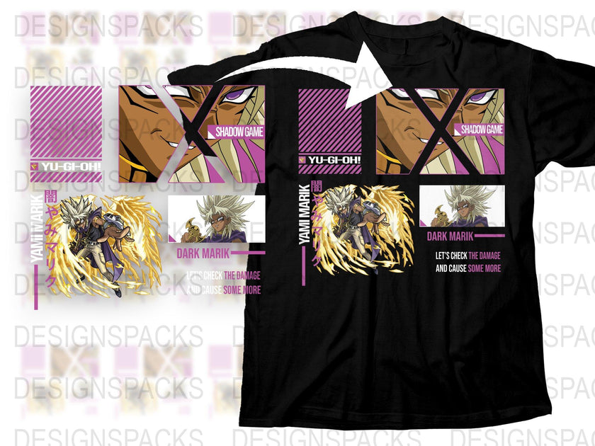 Anime Dark Marik Shadow Game The Damage Png Digital Download