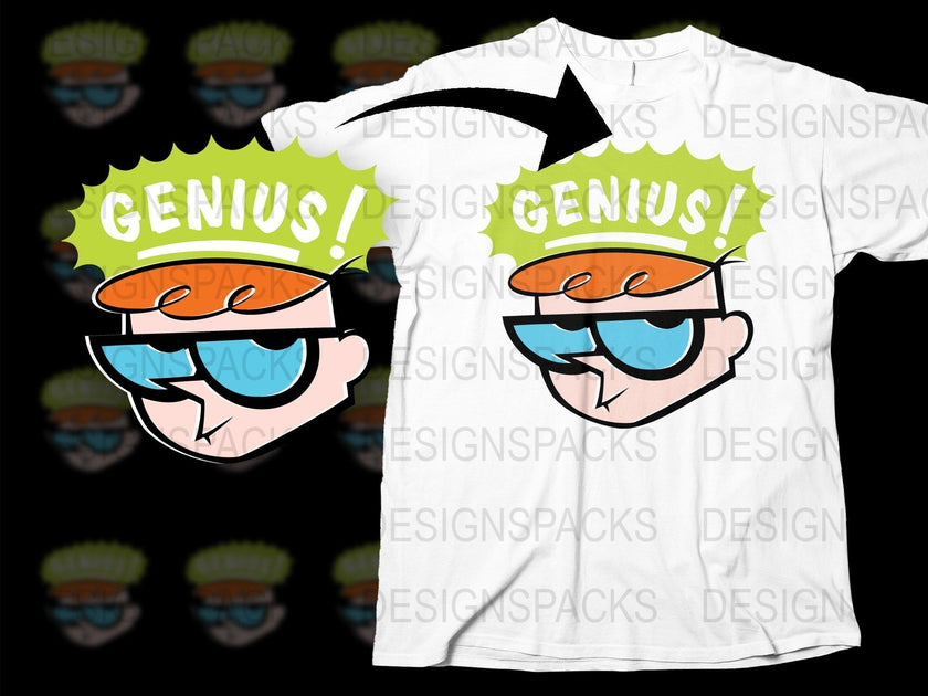 Genius Cartoon Character Graphic Png Digital Download