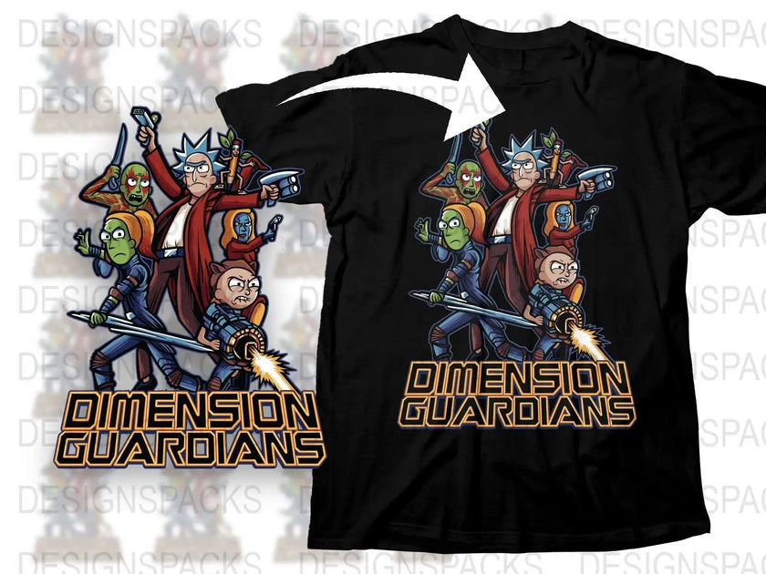 Dimension Guardians Print Trendy Novelty Png Digital Download