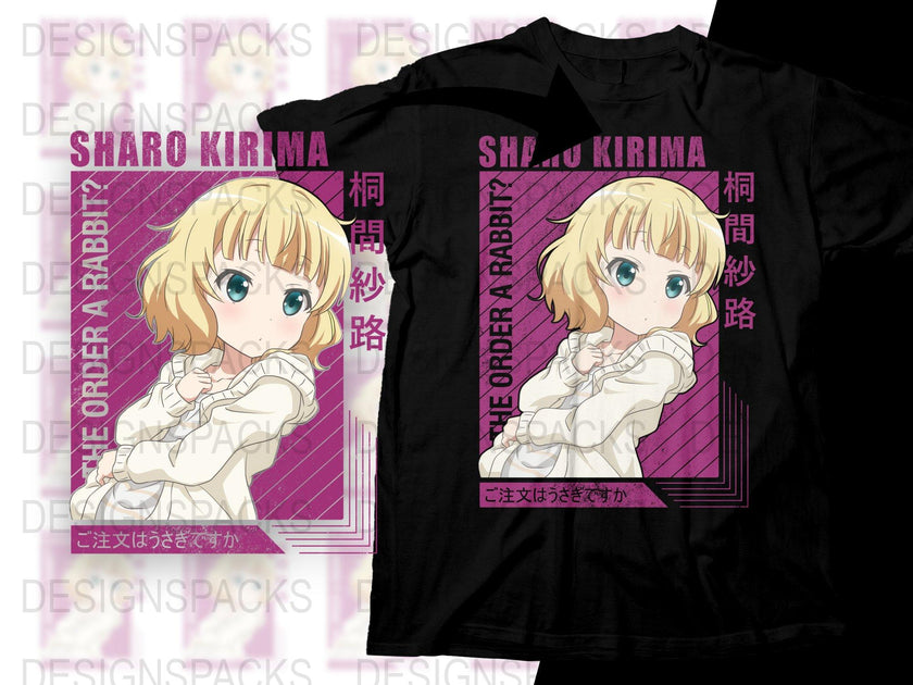 Sharo Kirima the Order a Rabbit Anime Png Digital Download