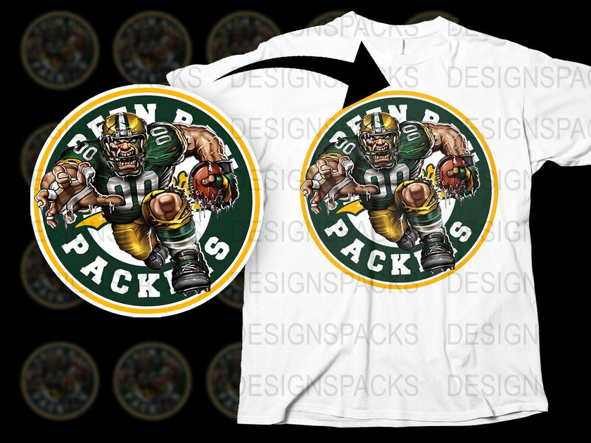 Green Bay Packers Animated Graphic Png Digital Download