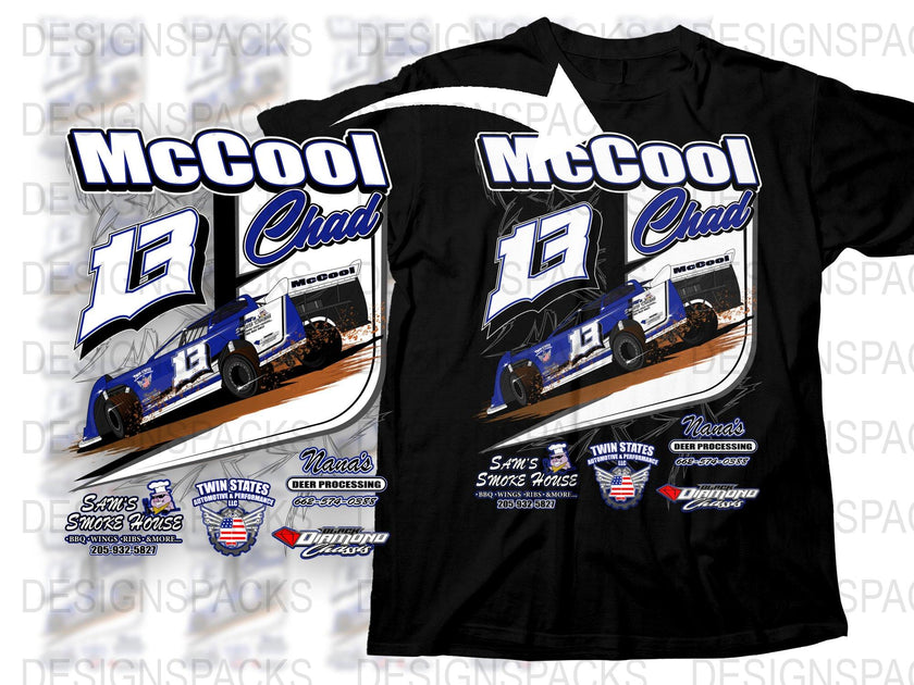 McCool Chad Racing Graphic Design Png Digital Download