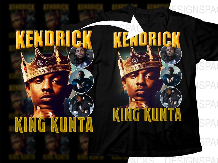 Kendrick King Kunta Crown Graphic Hip Hop Png Digital Download