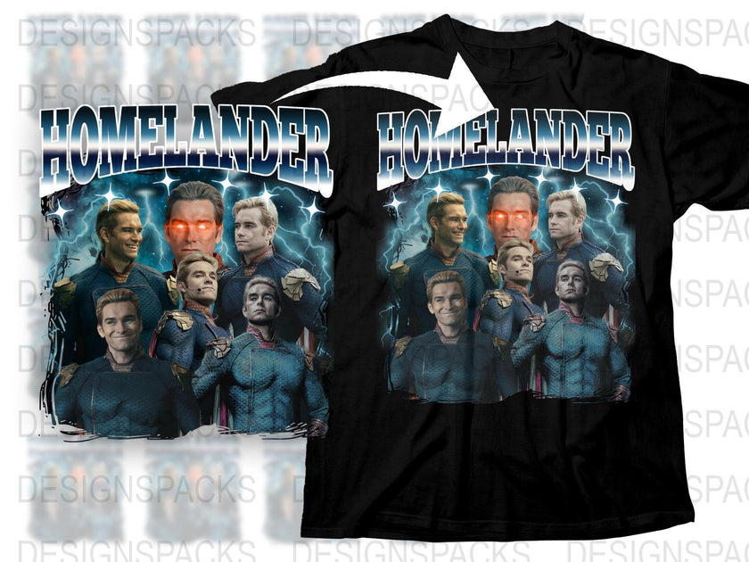 Homelander Collage Design Graphic Unisex Png Digital Download