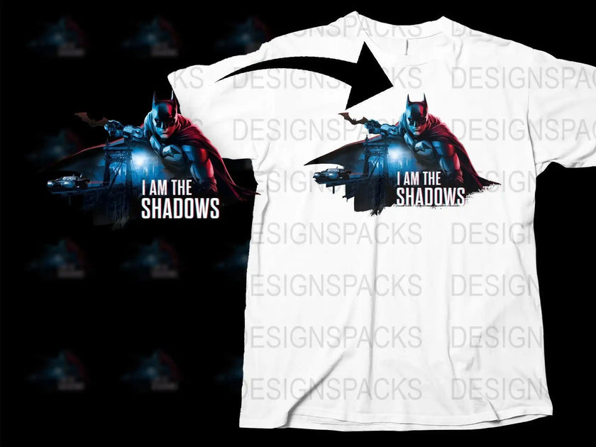 Batman I Am The Shadows Graphic Png Digital Download