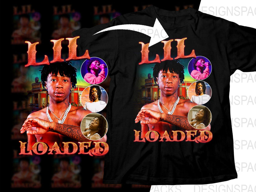 Lil Loaded Rapper Bootleg Fan Art Music Bootleg Png Digital Download