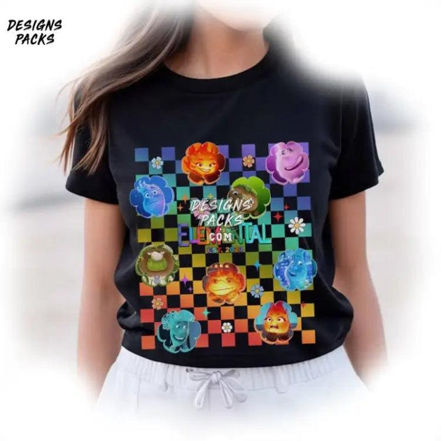 Cartoon Elemental Characters Elemental Movie Cartoon Elemental Print P