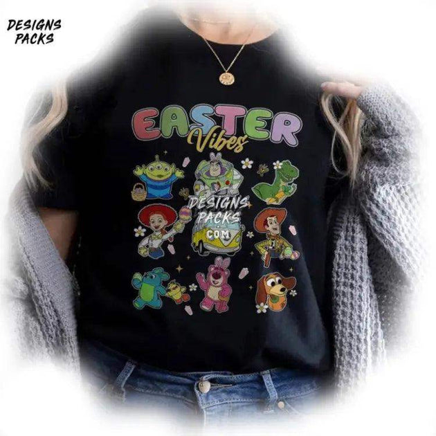 Cartoon land Toy Story Buzz Lightyear Easter Toy Story Lover Cartoon T