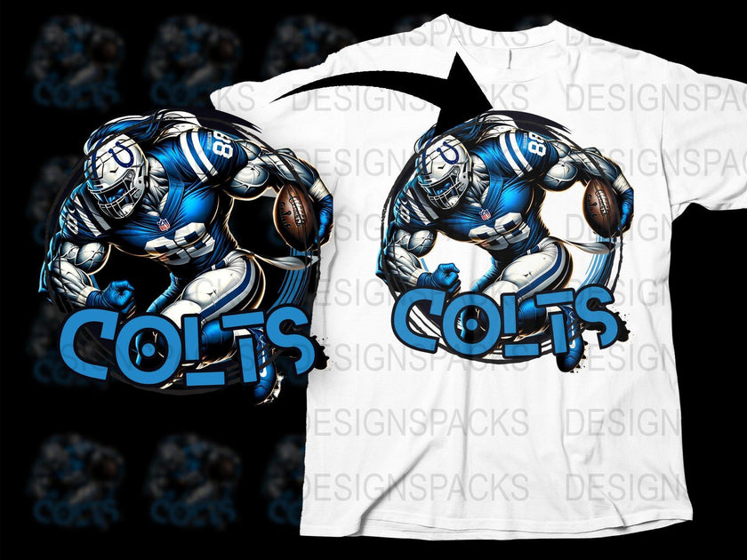 Fierce Football Mascot Bold Athletic Png Digital Download