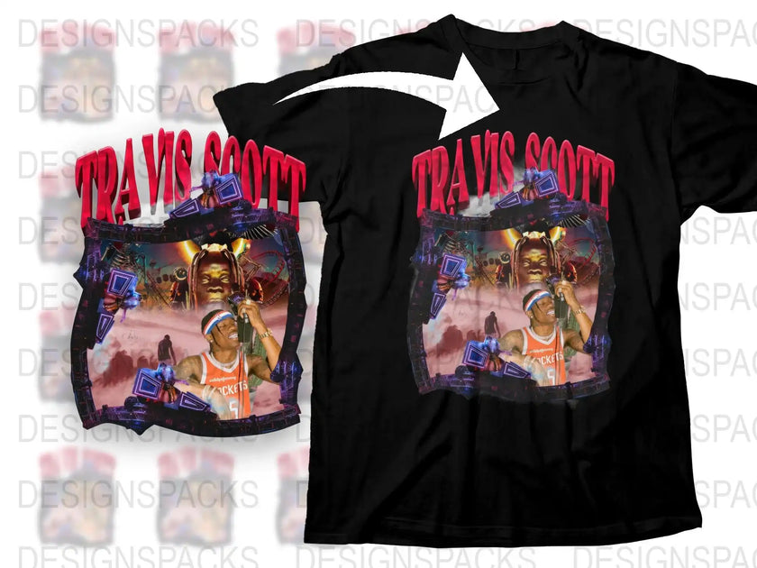 Travis Scott ASTROWORLD Stage Bootleg Graphic Png Digital Download