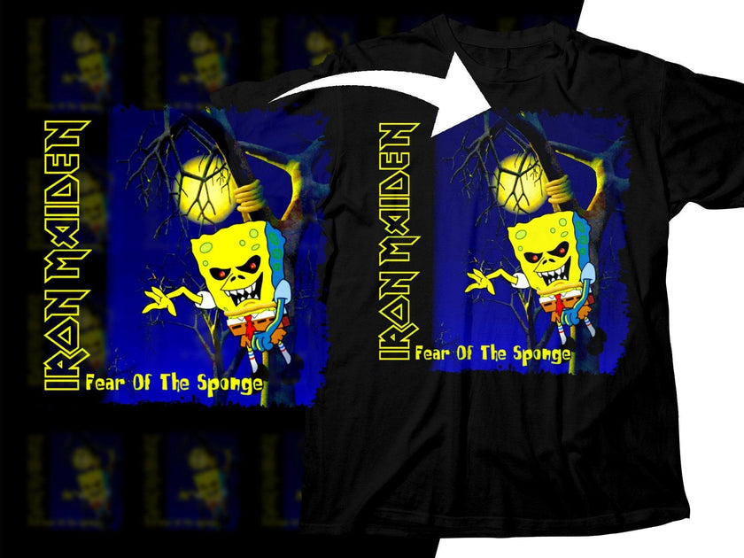 Iron Maiden Fear Of The Sponge Rock Png Halftone Digital Download