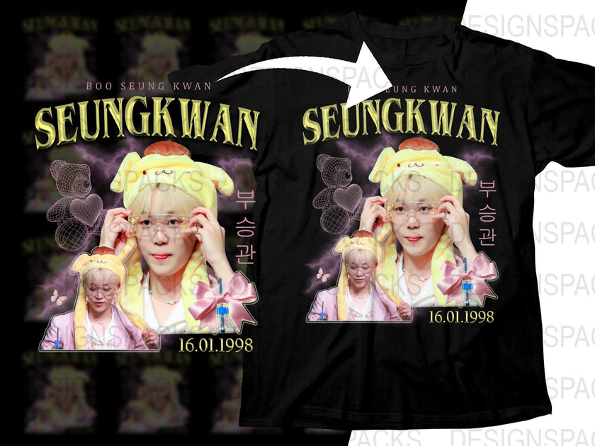 Cute Boo Seung Kwan K-Pop Inspired Graphic Png Digital Download