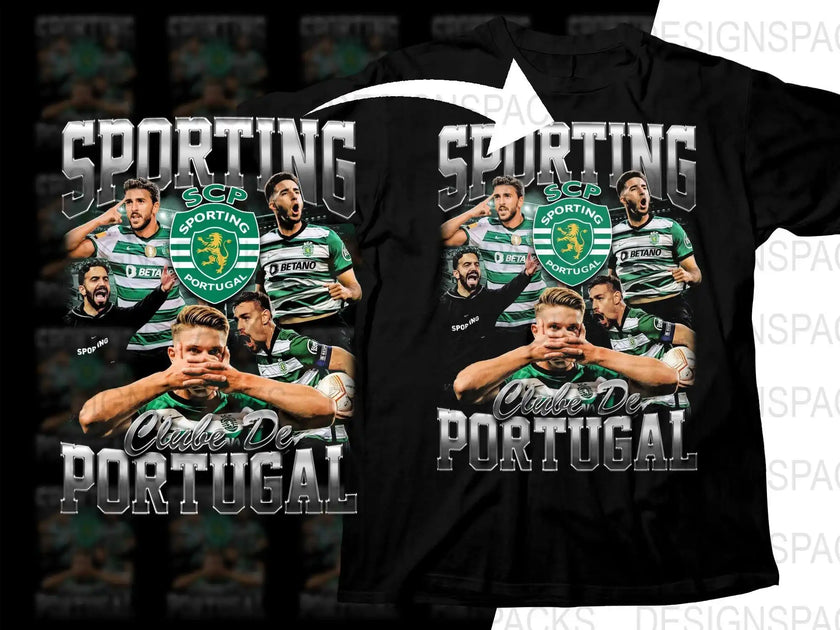 Sporting Clube De Portugal SCP Graphic Soccer Png Digital Download