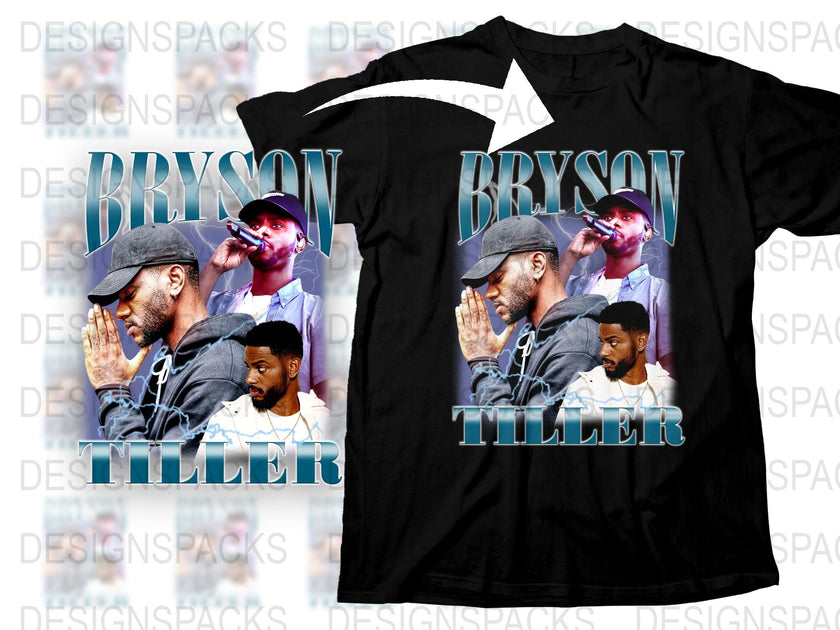 Bryson Tiller Bootleg Throwback Graphic Design Png Digital Download