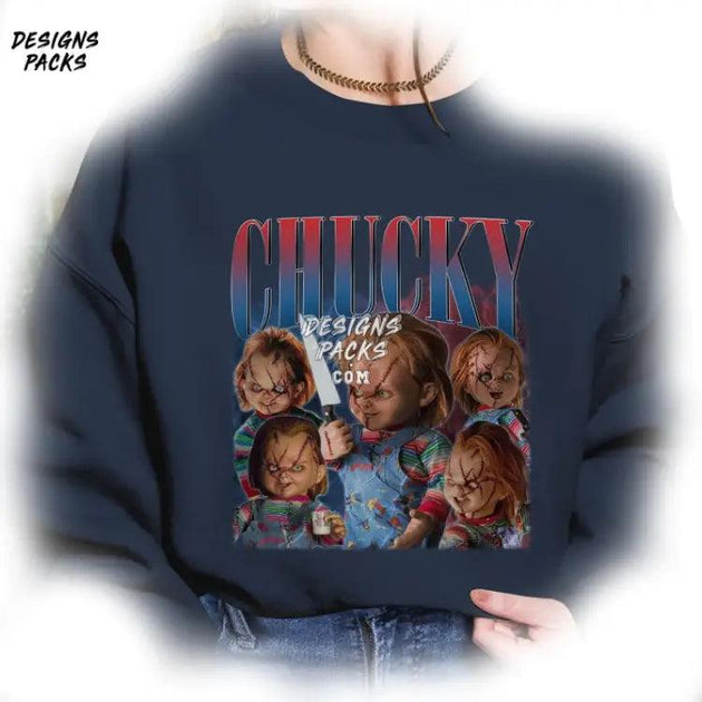 Child’s Play Homage TV Chucky Vintage Graphic PNG Design