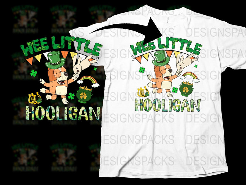 Wee Little Hooligan Cartoon Character Png Digital Download