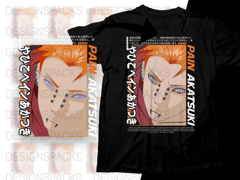 Yahiko Leading Akatsuki Design Anime Png Digital Download