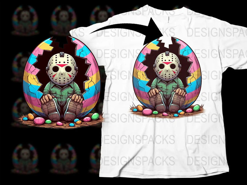 Jason Voorhees Easter Egg Surprise Png Digital Download