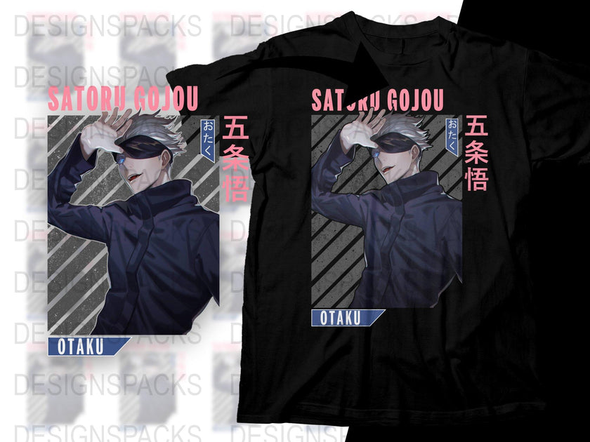 Satoru Gojou Striking Pose Stylish Anime Png Digital Download