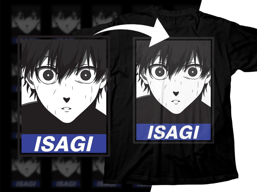 Intense Stare Yoichi Isagi Blue Lock Anime Character Graphic Png Digit