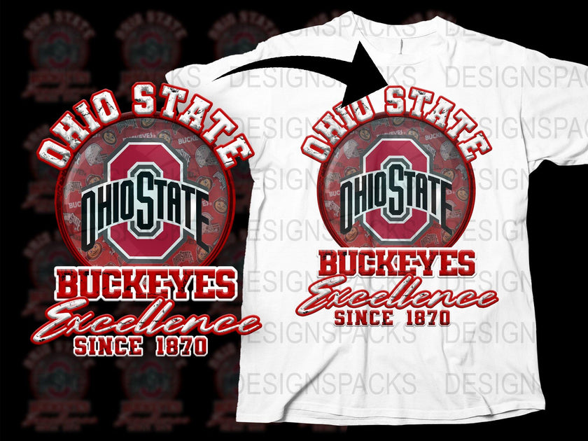 Ohio State Buckeyes Excellence Since 1870 Png Digital Download