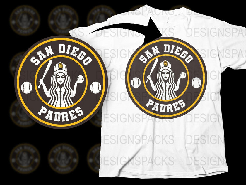 San Diego Padres Logo Graphic Design Png Digital Download
