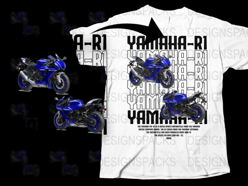 Yamaha-R1 with Sport Motorcycle Png Digital Download
