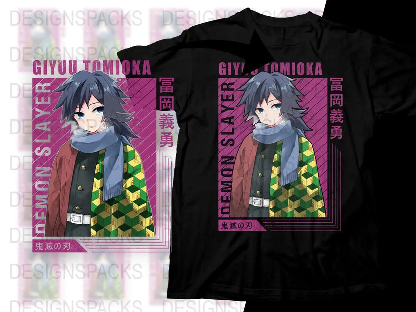 Demon Slayer Giyuu Tomioka Anime Png Digital Download