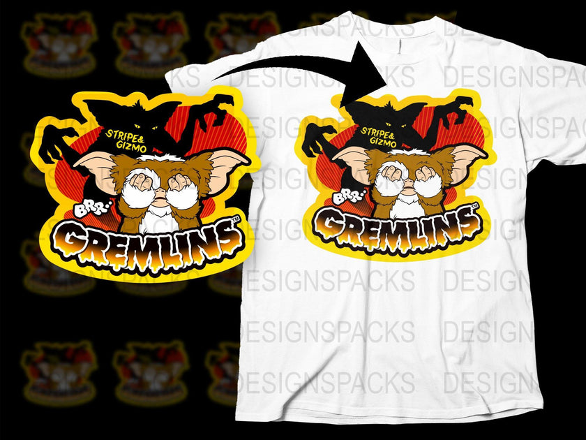 Colorful Gremlins Png Digital Download Featuring Stripe And Gizmo