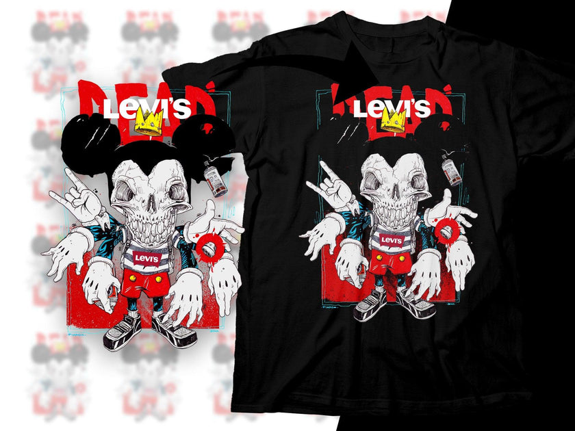 Edgy Mickey Mouse Inspired Street Art Png Digital Download