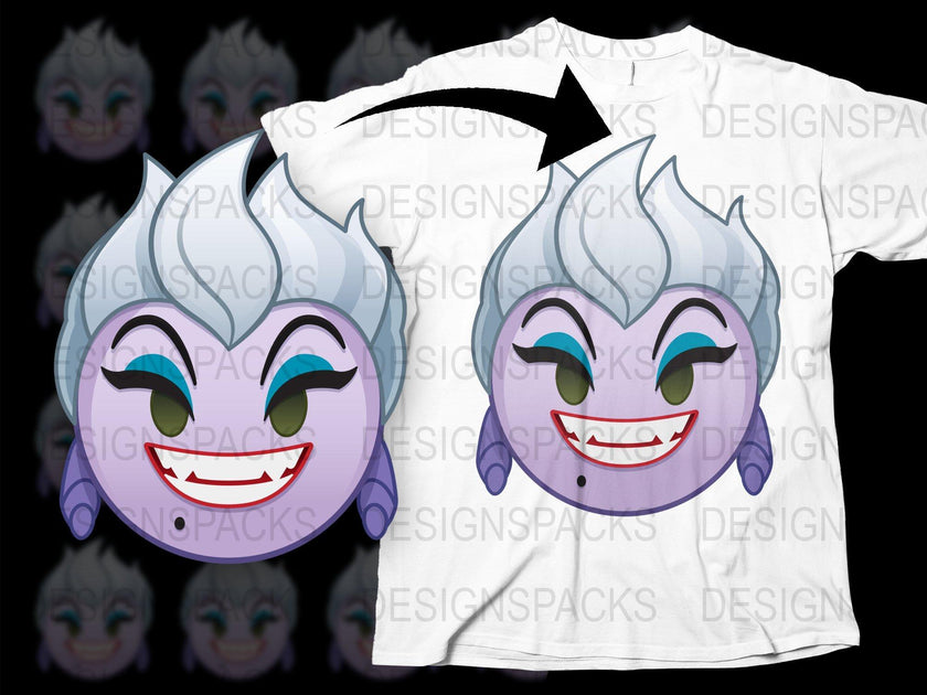 Smiling Villain Character Emoji Graphic Png Digital Download