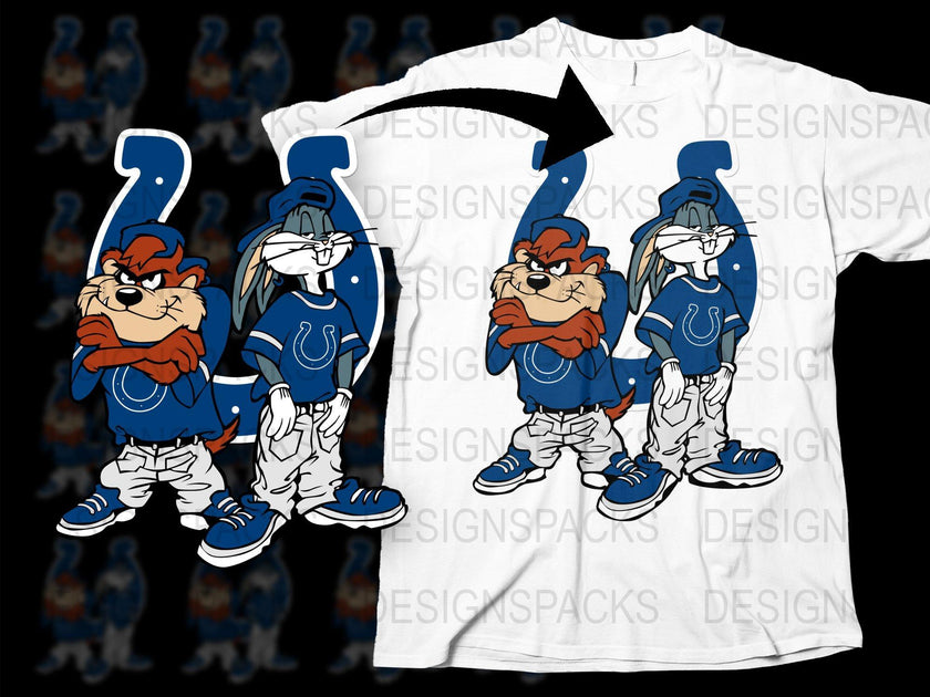 Bugs Bunny & Tazz Football Two Characters Png Digital Download