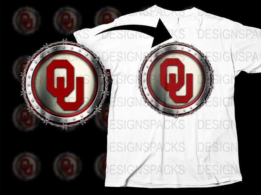 Oklahoma Sooners Iconic Emblem Design Png Digital Download