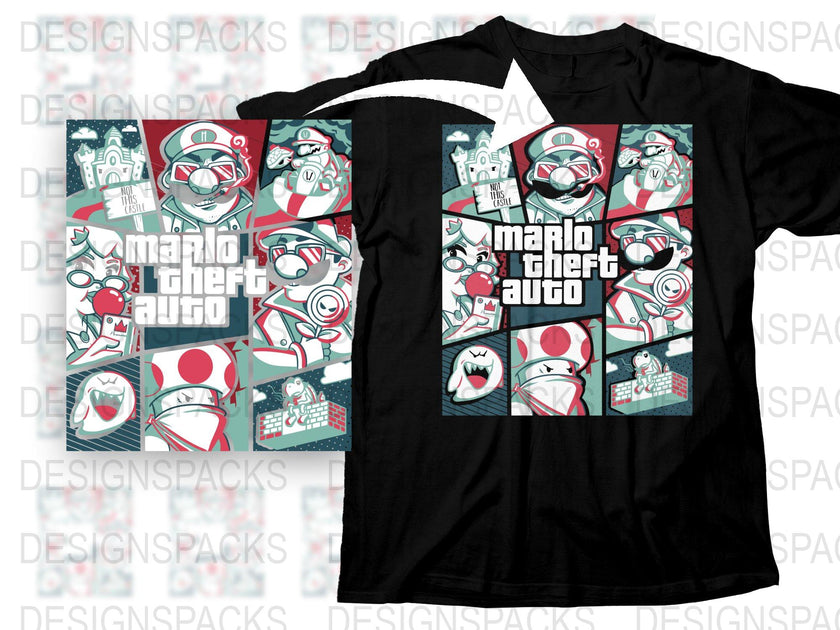 Marlo Theft Auto Themed Graphic Marlo Png Digital Download