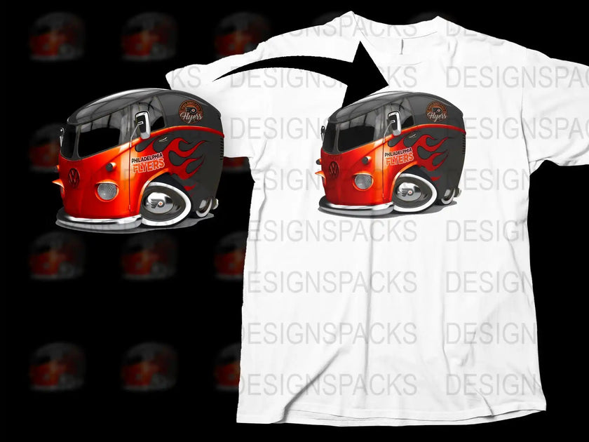 Philadelphia Flyers Custom Hot Rod Png Digital Download