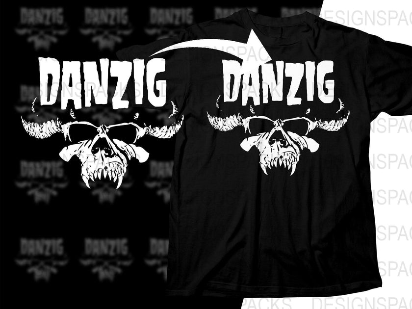 Danzig Rock Band Skull Logo Graphic Design Png Design Digital Download