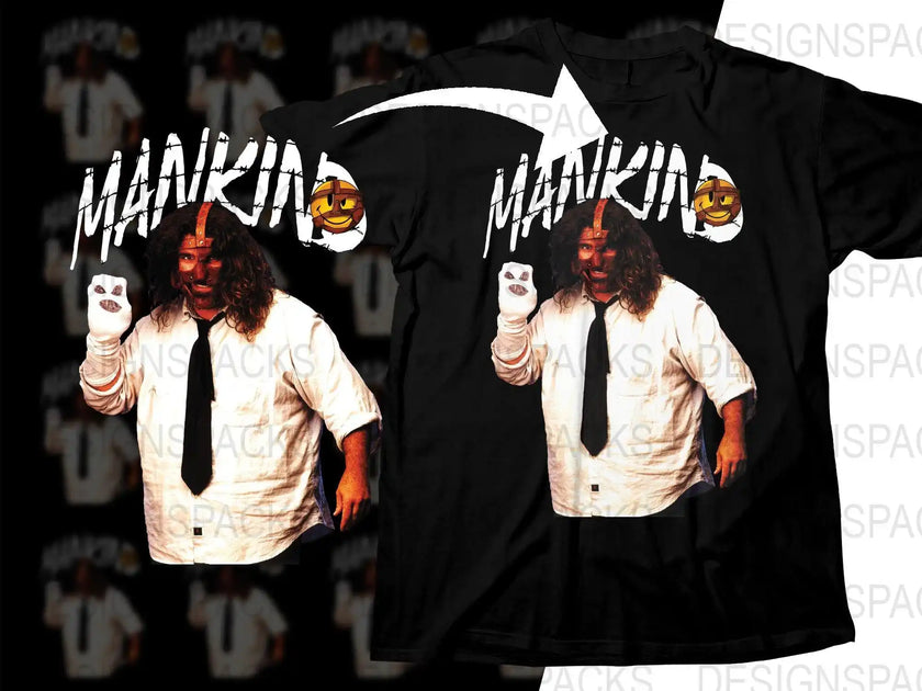 Iconic Wrestling Character Mankind Graphic Png Digital Download