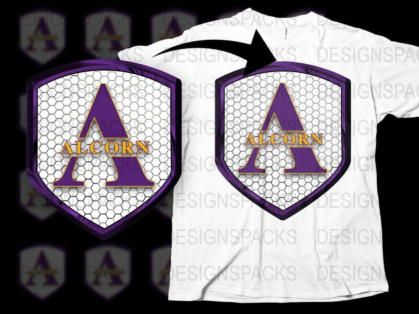 Alcorn State University Detailed Emblem Png Digital Download