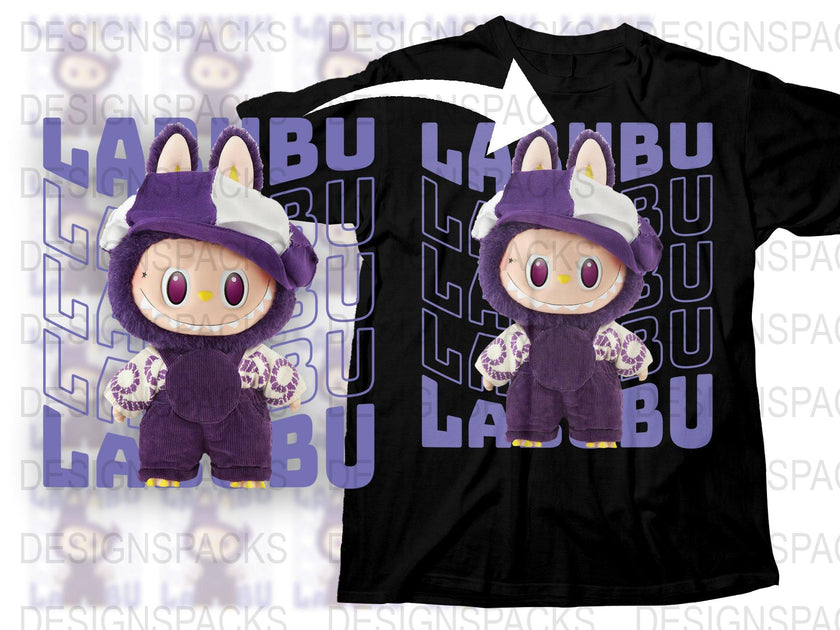 Fun Labubu Graphic Design Png Digital Download