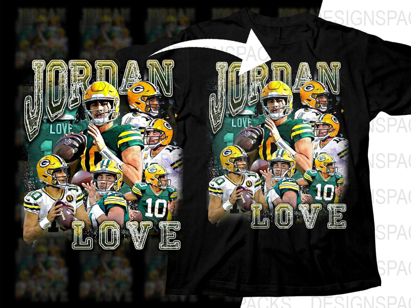 Green Bay Quarterback Bootleg Jordan Love Png Digital Download