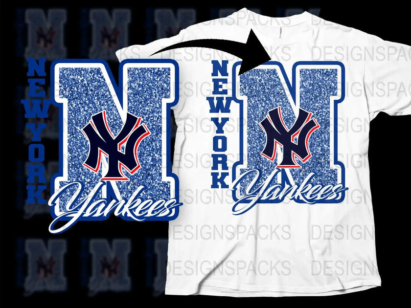 New York Yankees Stylish Graphic Design Png Digital Download