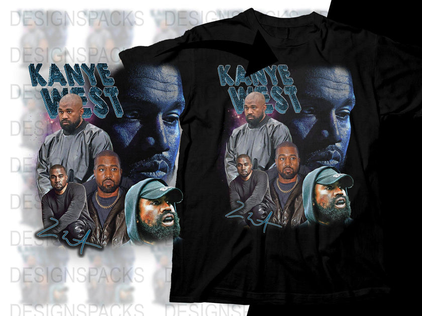 Kanye West Collage Bootleg Graphic Png Digital Download