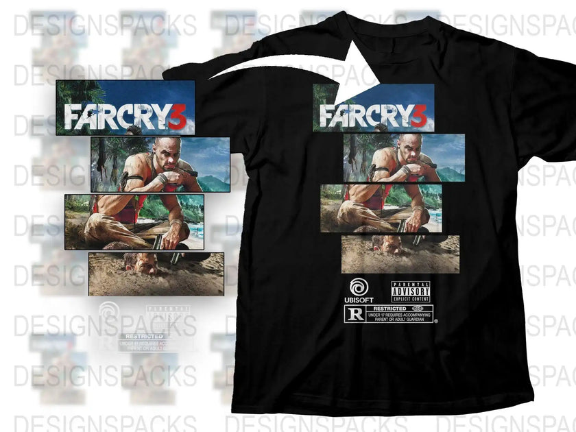 Far Cry 3 Vaas Montenegro Graphic Fan Png Digital Download