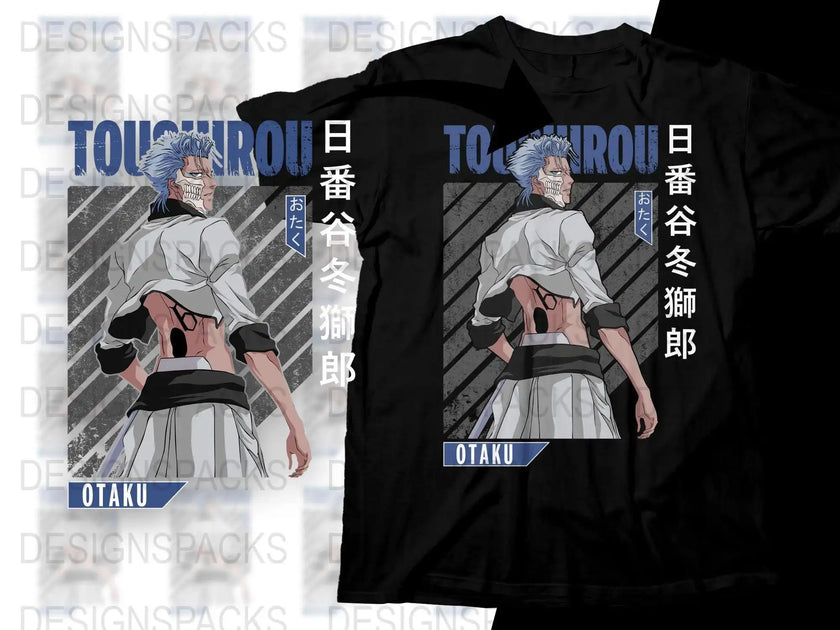 Stylish Toushirou Otaku Anime Graphic Png Digital Download